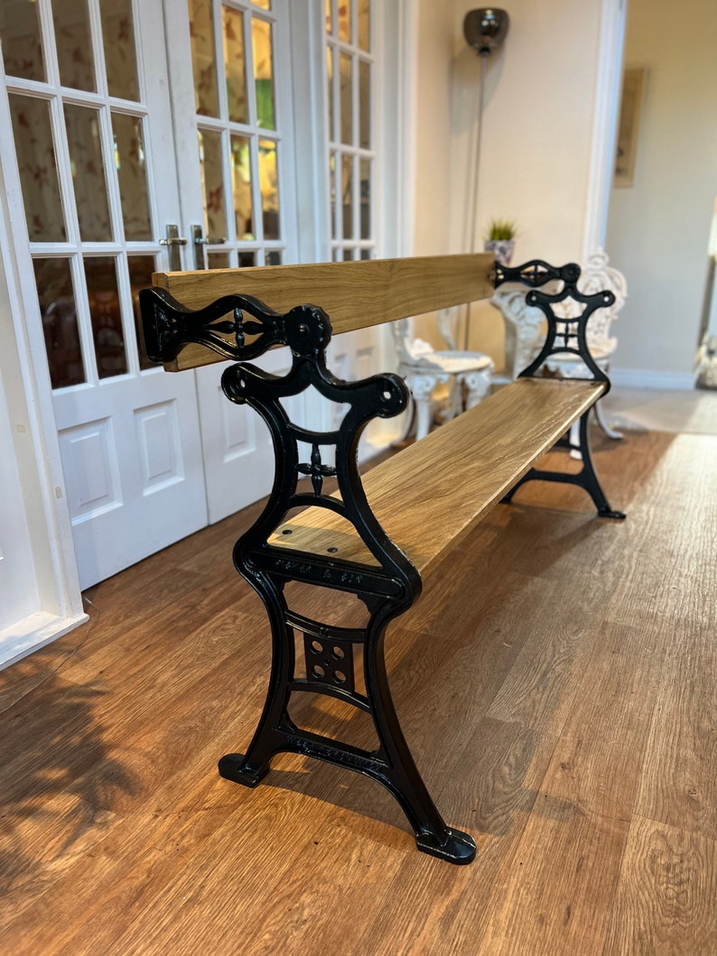 Reversible Fully Restored Railway Tram Garden Bench Cast Iron - Etsy UK