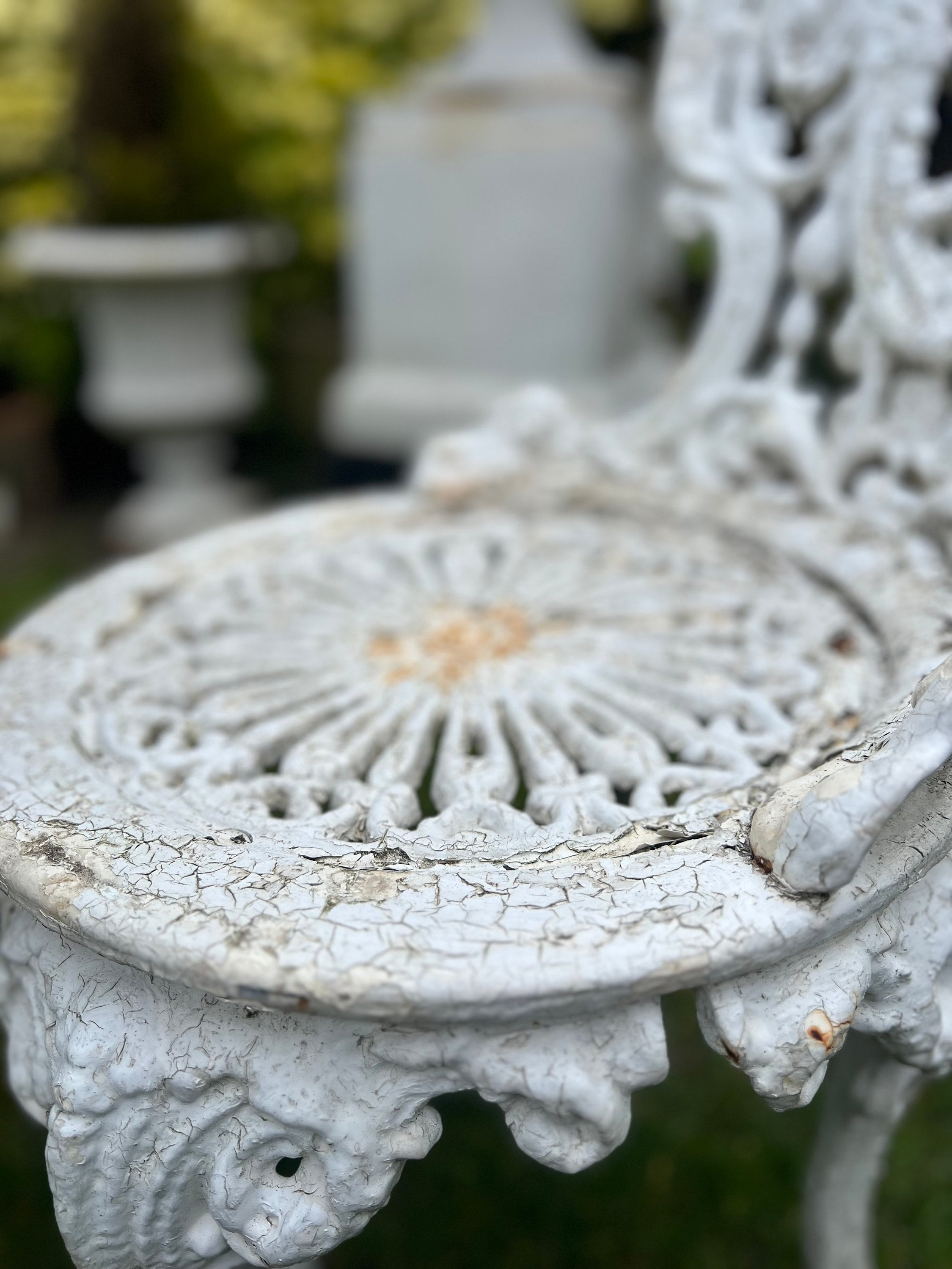 Victorian Crown Cast Iron Patio Set - Etsy