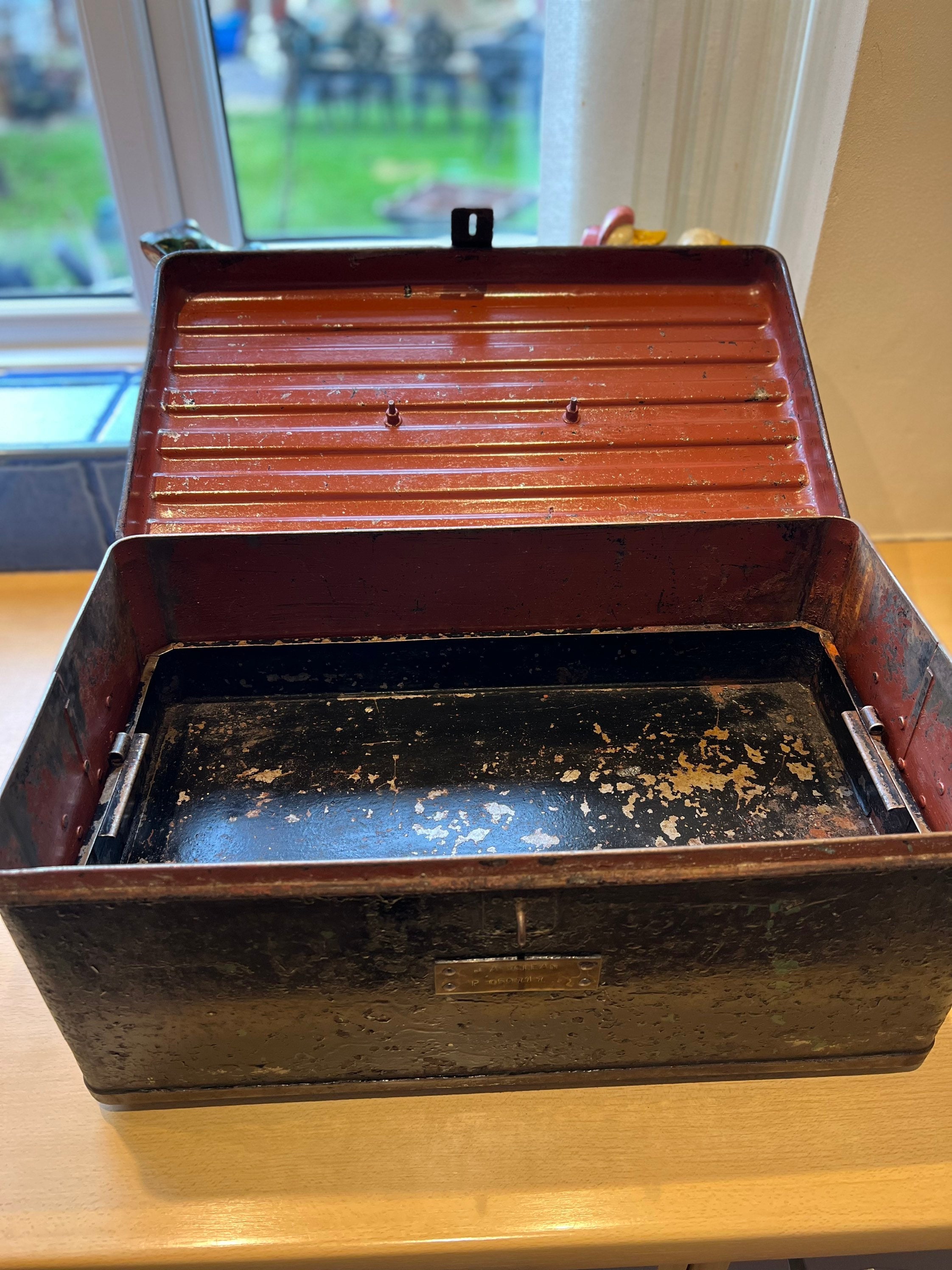 Metal Storage Trunk With Shelf Two Tiered - Etsy