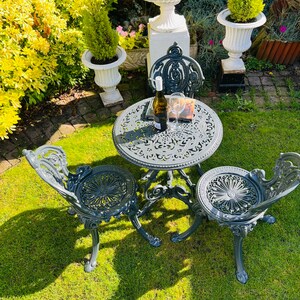 Victorian Garden Furniture Cast Iron Patio Set - Etsy