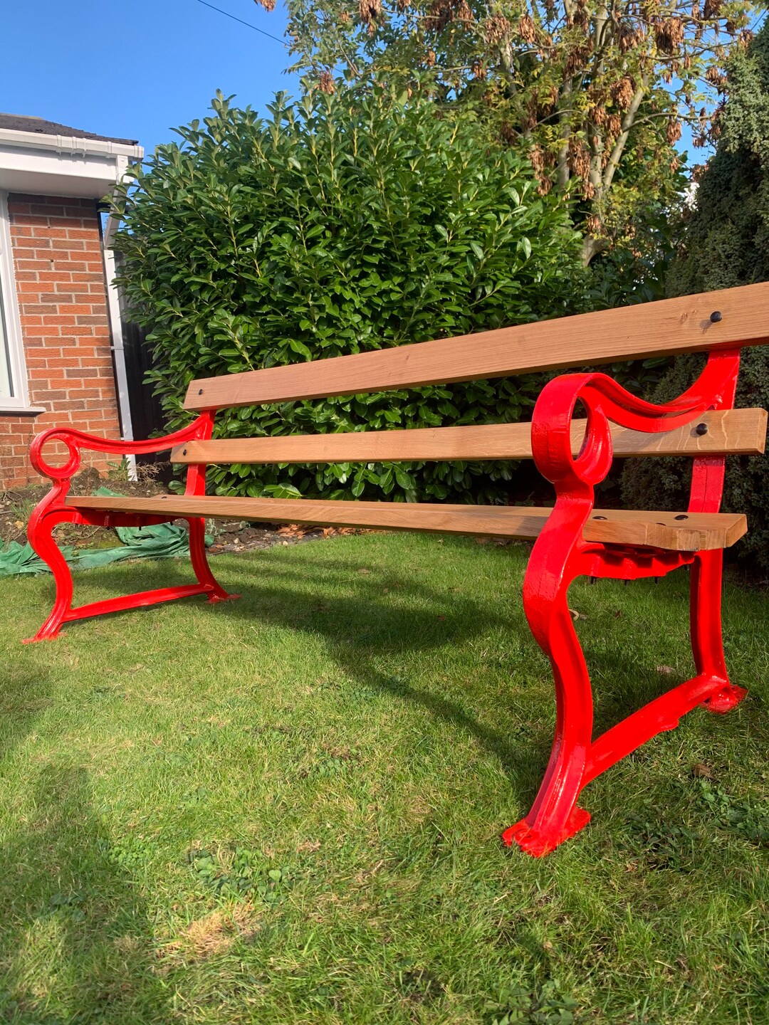Fully Restored Cast Iron Garden Bench Seat Chair Patio - Etsy