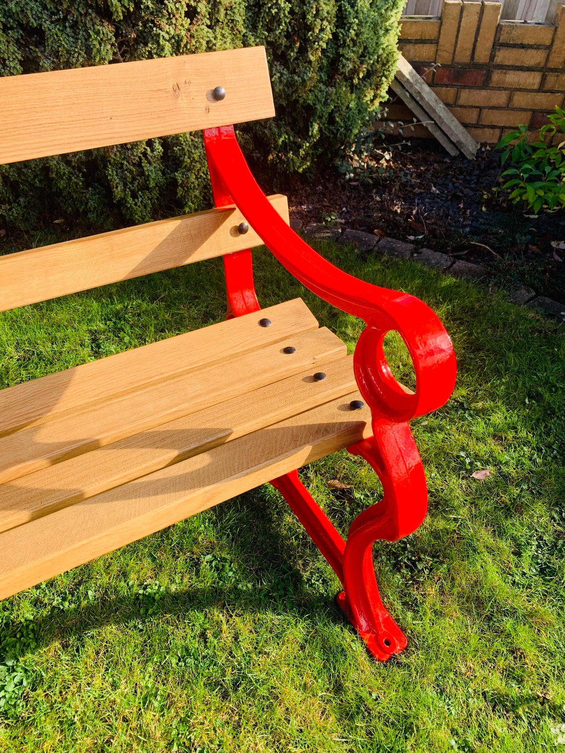 Fully Restored Cast Iron Garden Bench Seat Chair Patio - Etsy