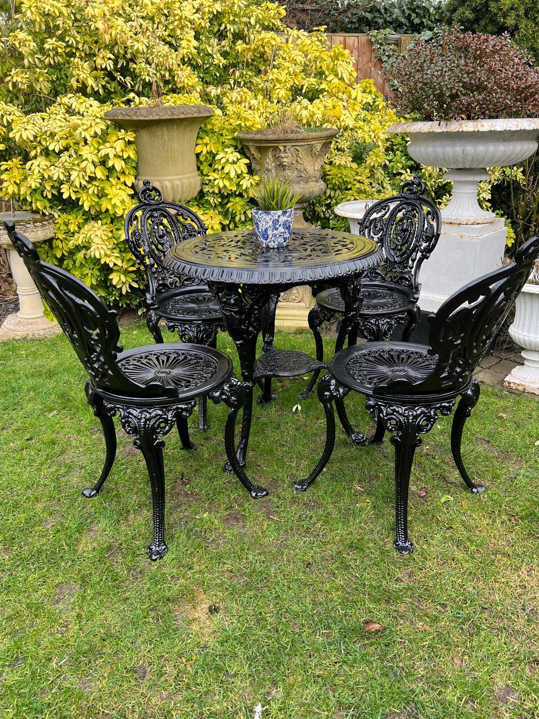 Heavy Cast Iron Britannia Patio Set - Etsy