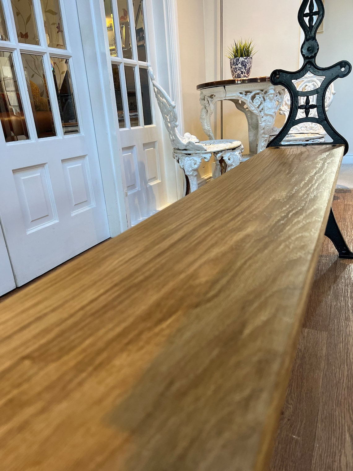 Reversible Fully Restored Railway Tram Garden Bench Cast Iron - Etsy UK