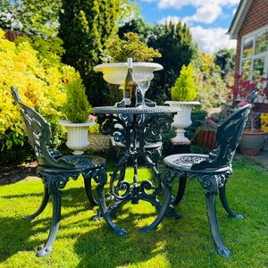 Victorian Garden Furniture Cast Iron Patio Set - Etsy