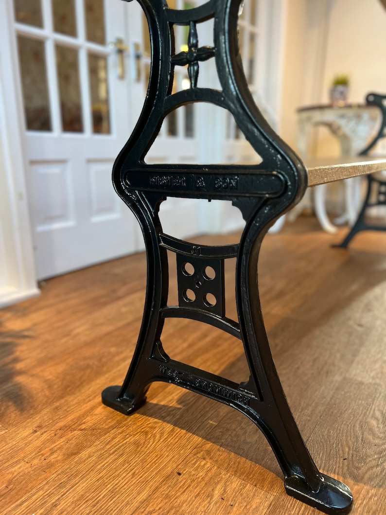 Reversible Fully Restored Railway Tram Garden Bench Cast Iron - Etsy UK