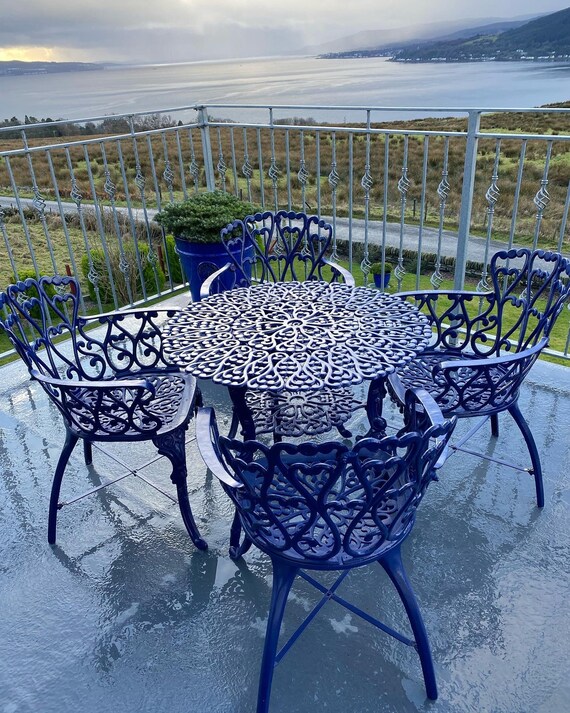 Cast iron love seat garden store