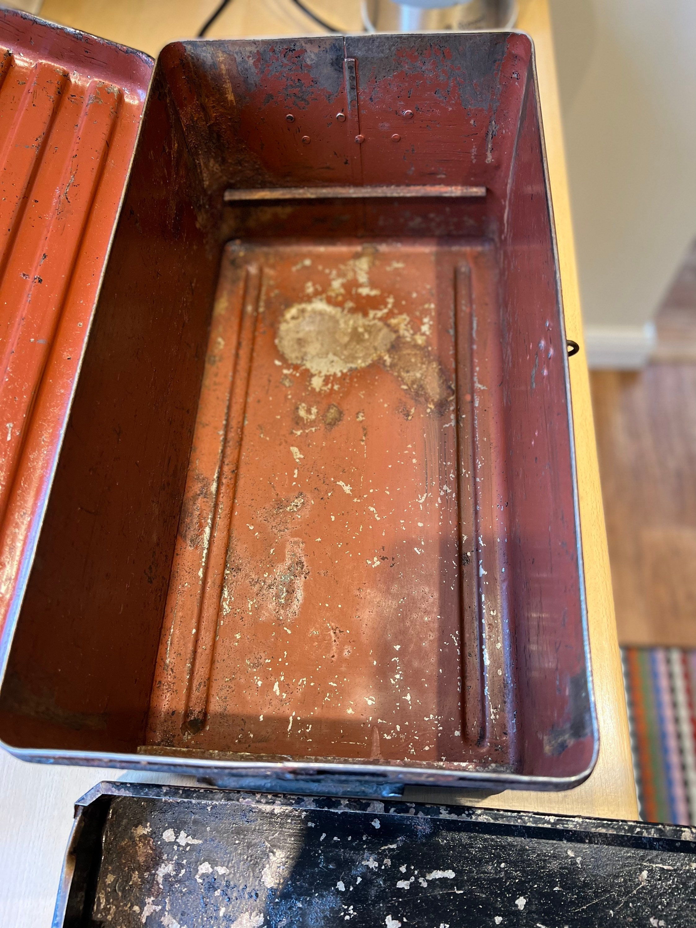 Metal Storage Trunk With Shelf Two Tiered - Etsy