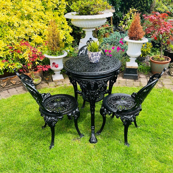 Cast Iron Bistro Set - Etsy UK