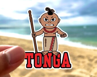 Tongan Flag Kingdom of Tonga Art Kupesi Tribal Bumper Sticker - Etsy