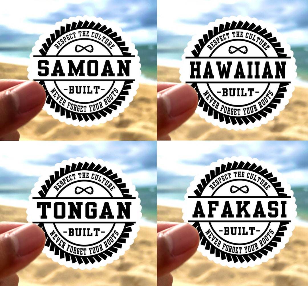 Polynesian Built Sticker hawaiian, Samoan, Tongan - Etsy