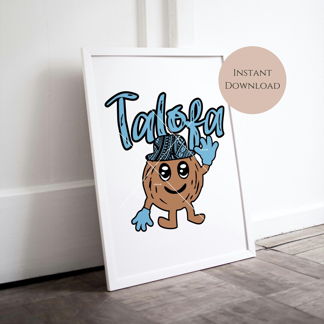 Talofa Coconut Boy DIGITAL FILE - Etsy