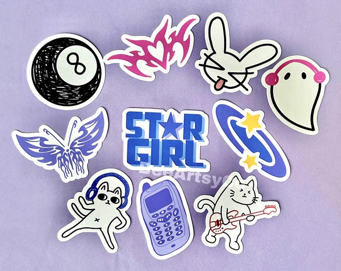 Space Themed Stickers| Aesthetic Stickers| Waterbottle Stickers|vsco ...