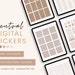 Neutral Digital Stickers Pack Digital Planner Stickerbook - Etsy