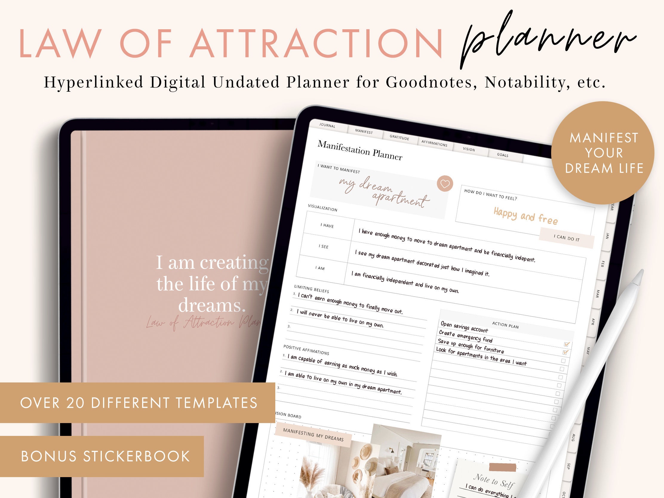 Law Of Attraction Planner Law Of Attraction Journal Etsy