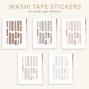 Neutral Digital Stickers Pack | Digital Planner Stickerbook for ...