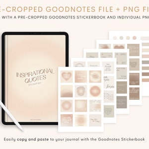Inspirational Quotes Digital Planner Stickers | Positive Quotes Digital ...