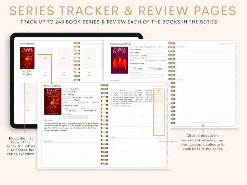 Digital Reading Journal Digital Reading Planner Digital - Etsy