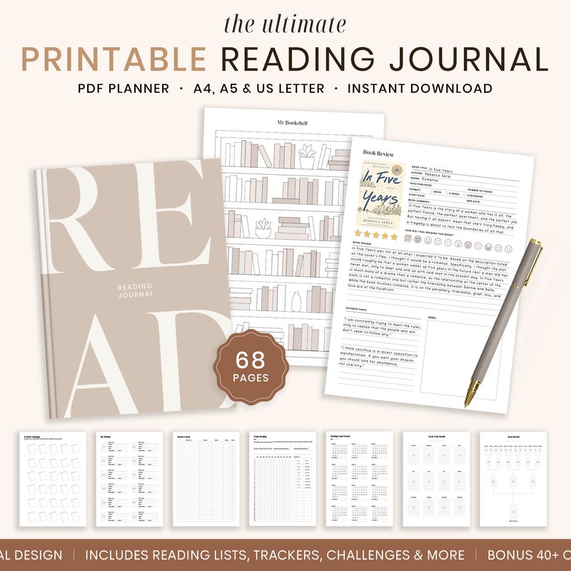 Printable Journal - Etsy