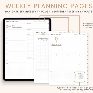 2024 2025 Mid Year Digital Planner, Dated Daily, Weekly, Monthly ...