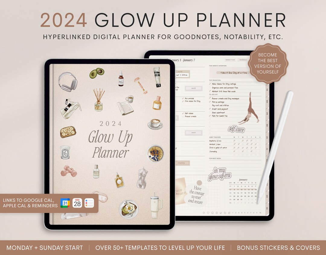 2024 Digital Planner That Girl Planner 2024 Daily, Weekly & Monthly ...