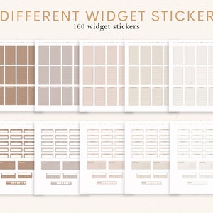 Neutral Digital Stickers Pack | Digital Planner Stickerbook for ...