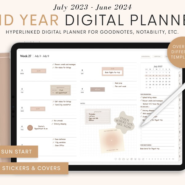2024 Daily Dated Planner - Etsy