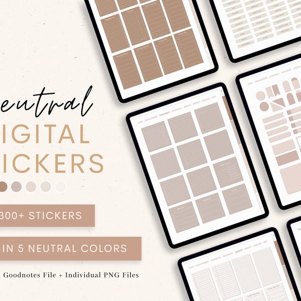Neutral Stickers - Etsy