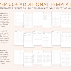 Undated Digital Planner, iPad & Android Planner, Goodnotes Planner ...