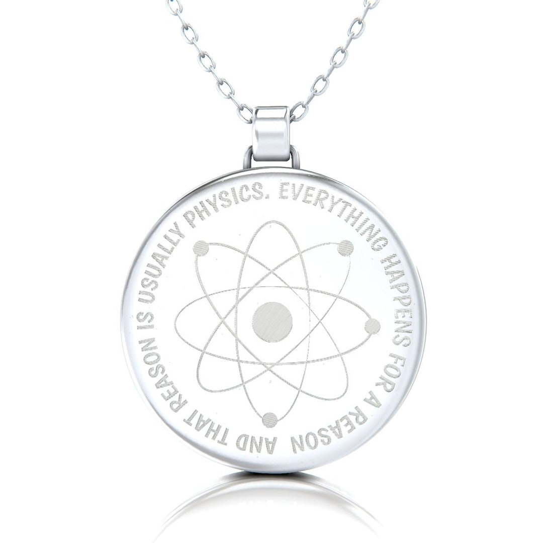 Science Reason Engraving Pendant by Dennish Jewelry for Personalizing ...