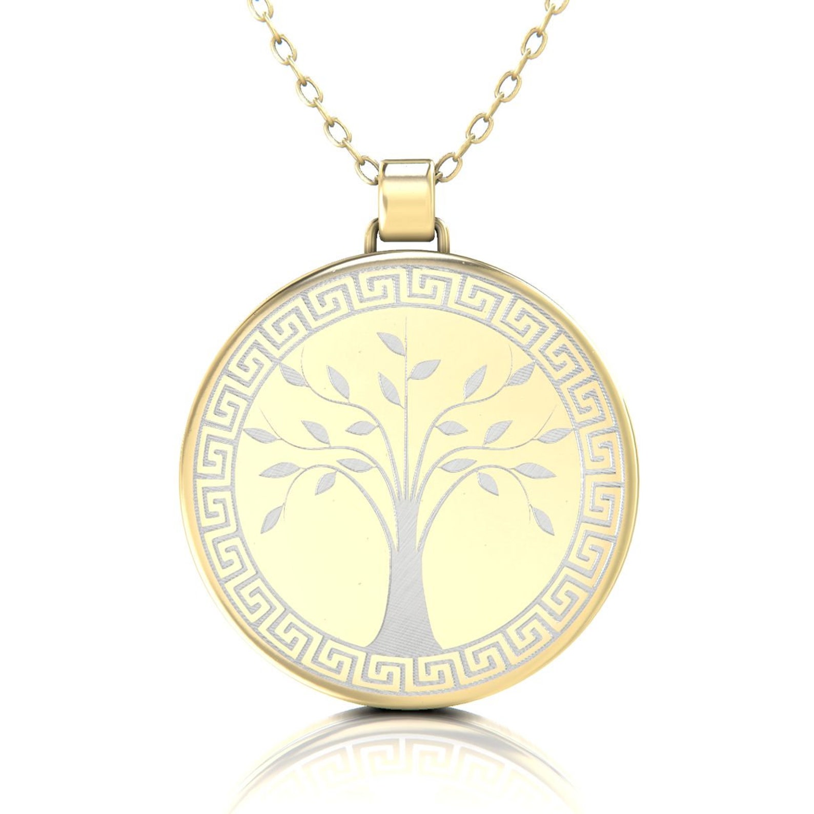 Greek Tree of Life Gravure Pendentif par QueenDee Bijoux pour la ...