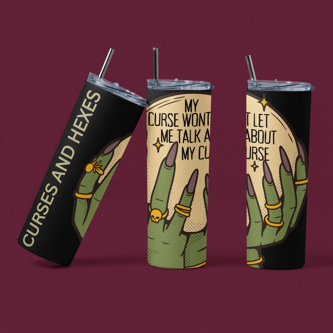 Cute Crystal Ball Png Witchy Fingers Png Fun Occult Png 20oz Skinny ...