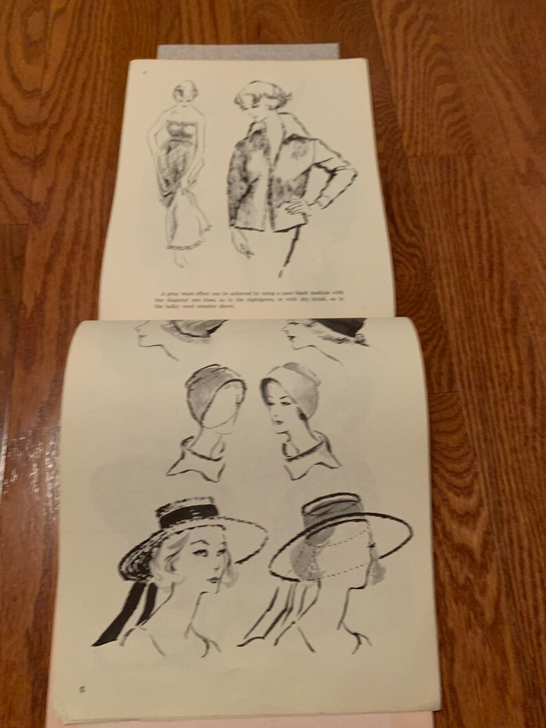 1958 Fashion Drawing, With Illustrated Cover by Frances Neady, Many ...