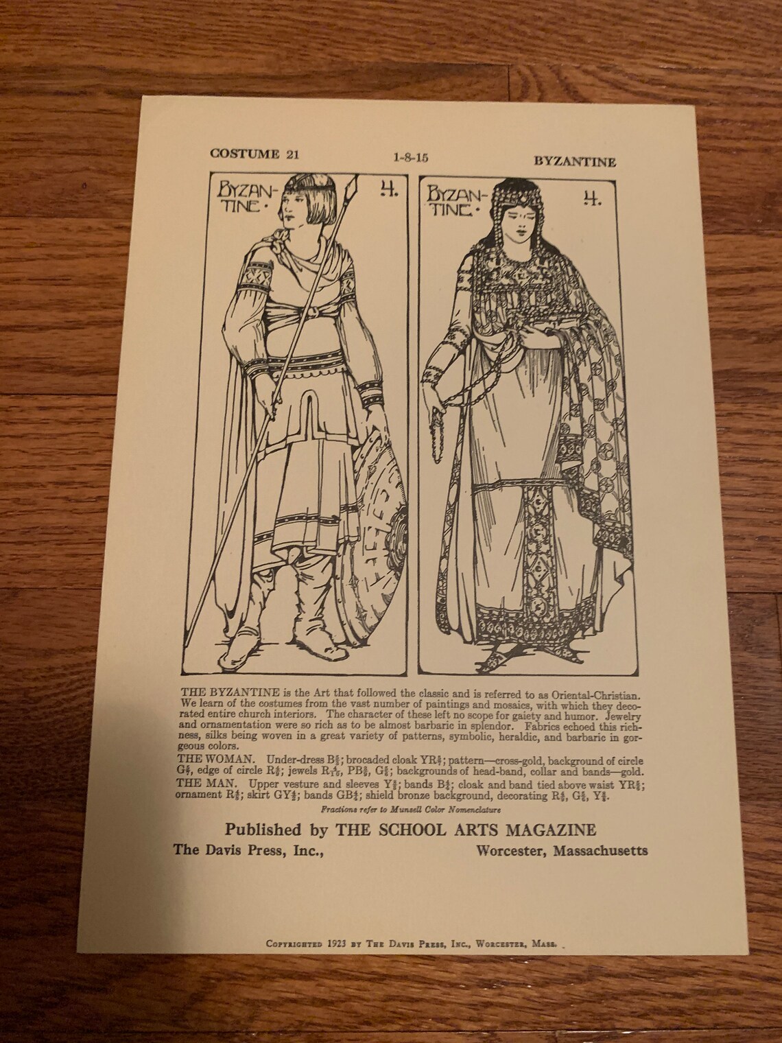 1923 Costume Design by Eudora Sellner, 24 Plates, 48 Different Costumes ...