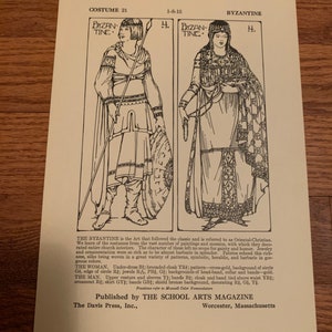 1923 Costume Design by Eudora Sellner, 24 Plates, 48 Different Costumes ...