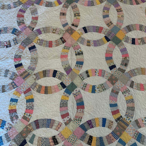 Double Wedding Ring Quilt - Etsy
