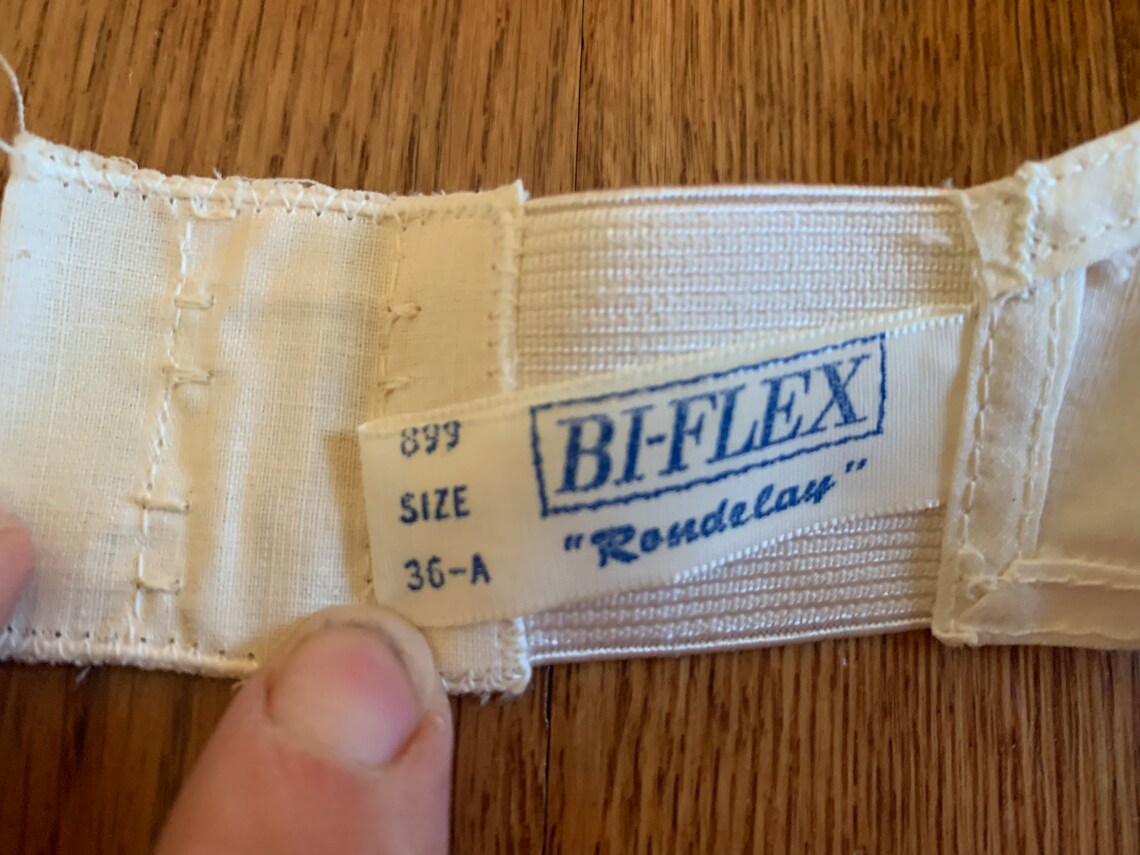1950's Bra Biflex Rondelay White Cotton, New Old Stock in Original Box ...