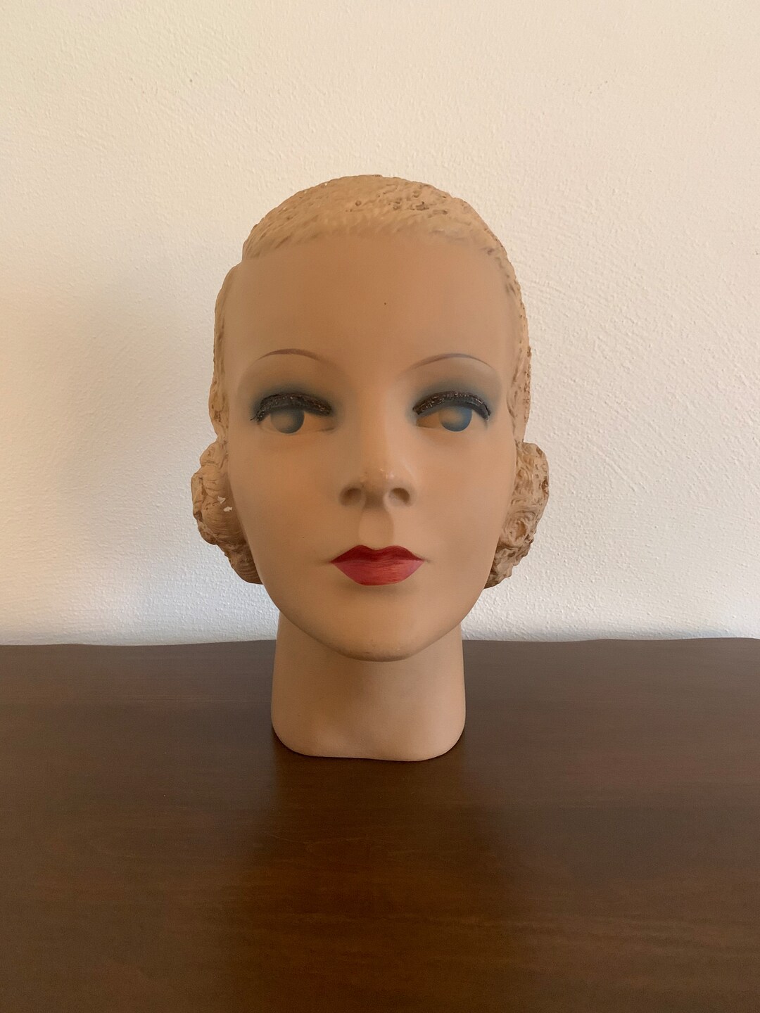 RARE 1930's Korrect-way Blonde, Blue-eyes, Red Lip Plaster Mannequin ...