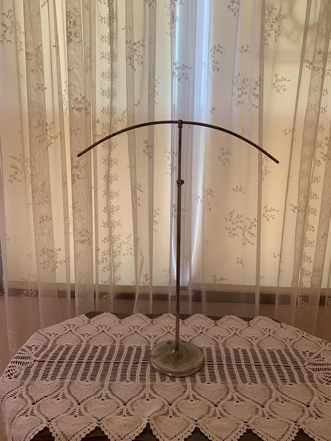 RARE 1930's Adjustable Store Display Metal Stand, T-stand, T-bar, T ...