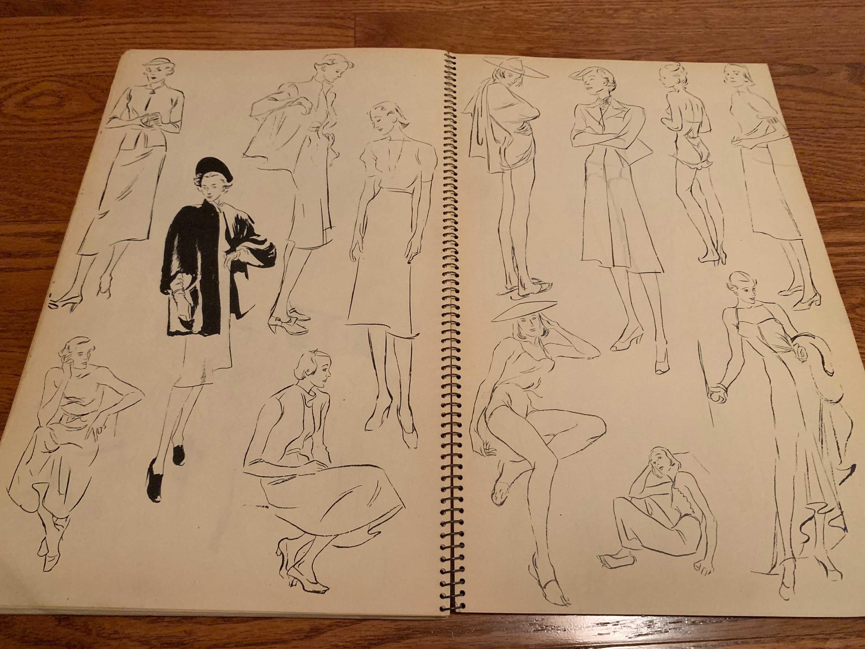 1938 Drawing the Fashion Figure, by Ruth Conerly, 100's of ...