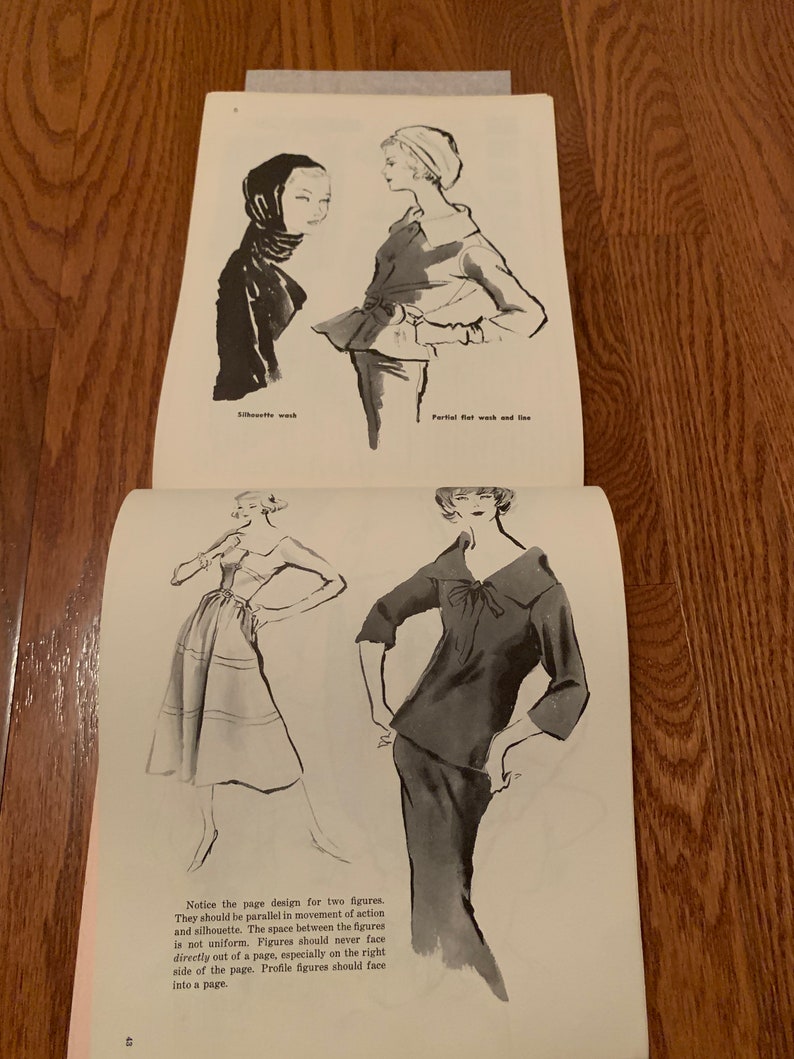 1958 Fashion Drawing, With Illustrated Cover by Frances Neady, Many ...