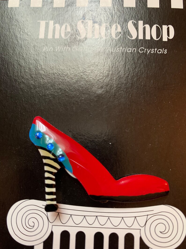 RARE the Shoe Shop Pin With Genuine Austrian Crystals, by Ganz, N ...