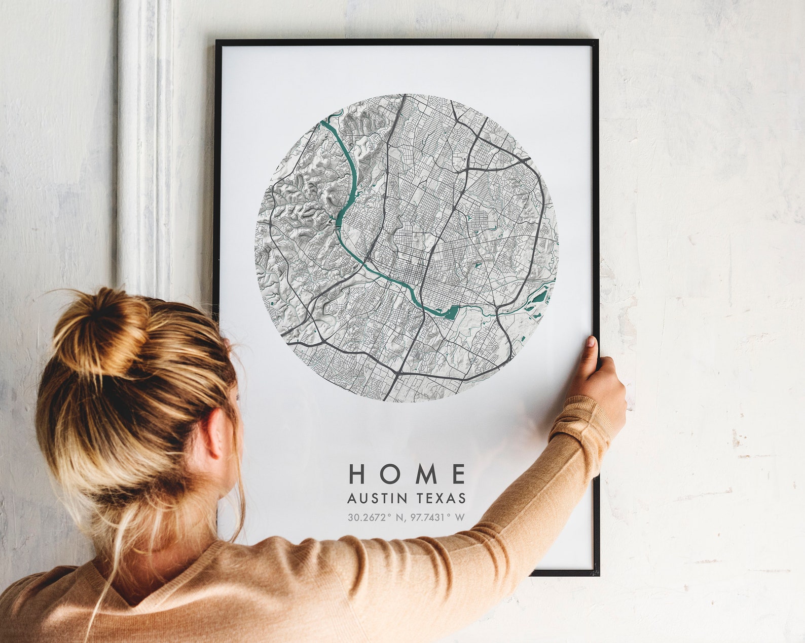 Austin Texas Poster Map | Unique Austin Print for Your Home - Etsy