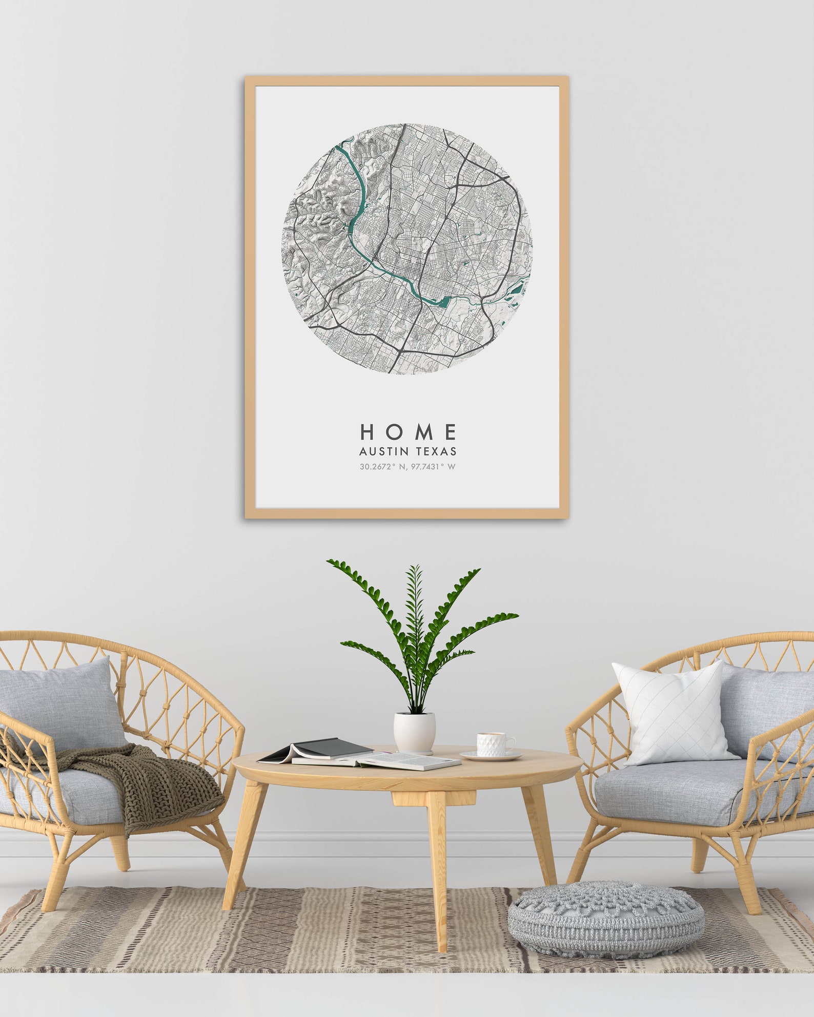 Austin Texas Poster Map | Unique Austin Print for Your Home - Etsy