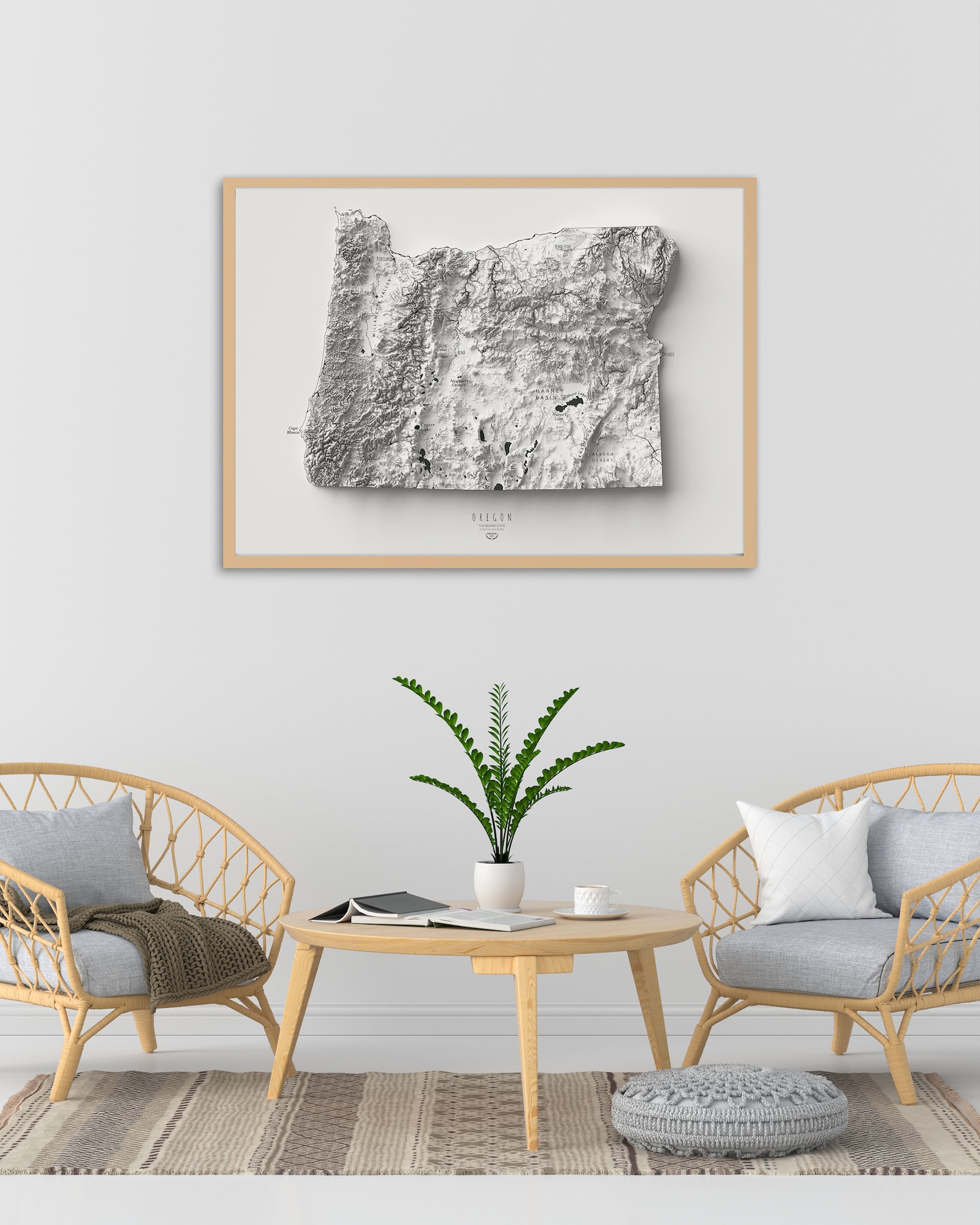 Oregon Wall Decor - Premium Giclée Print on Fine Art Matte Paper ...