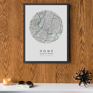 Austin Texas Poster Map | Unique Austin Print for Your Home - Etsy