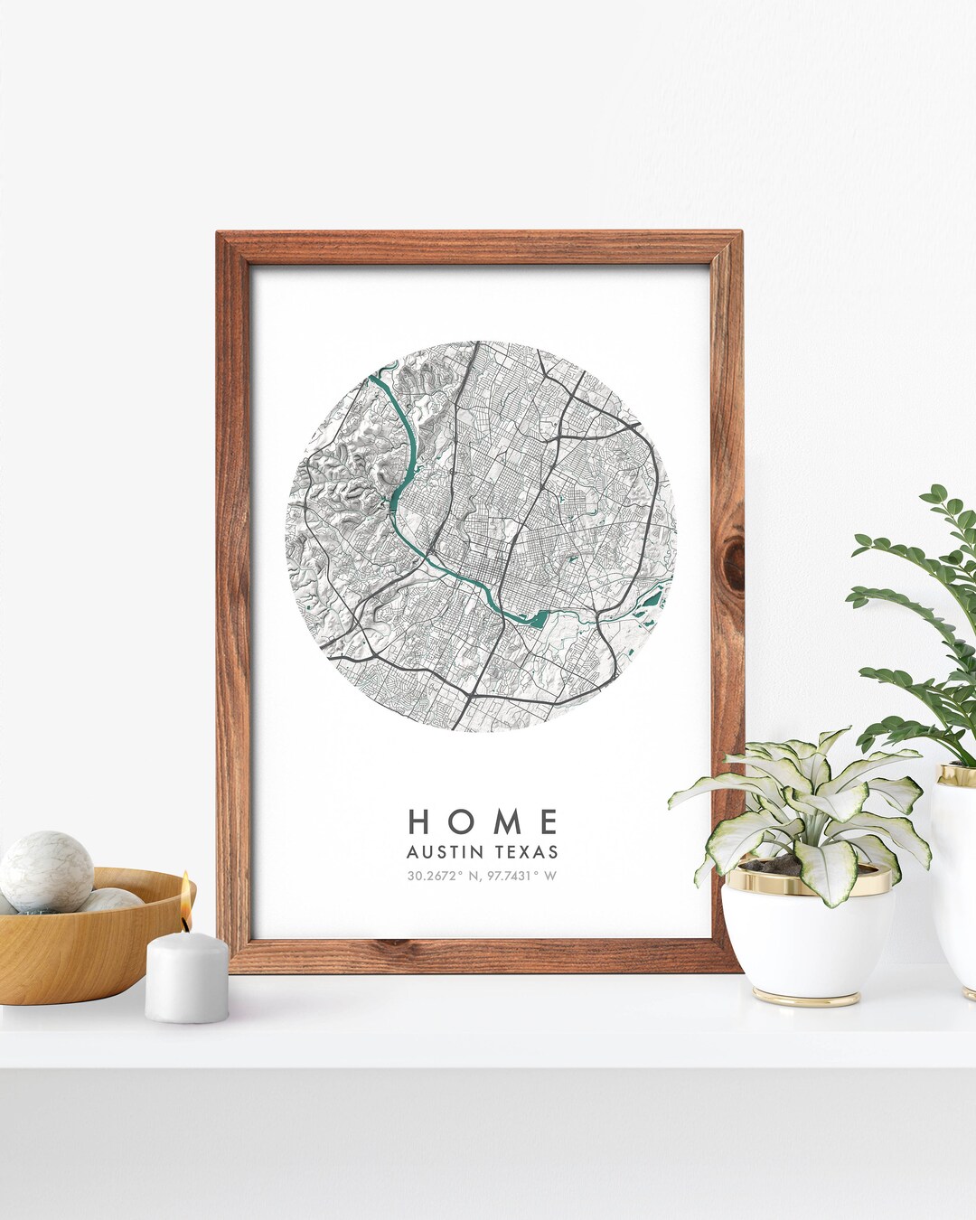 Austin Texas Poster Map | Unique Austin Print for Your Home - Etsy