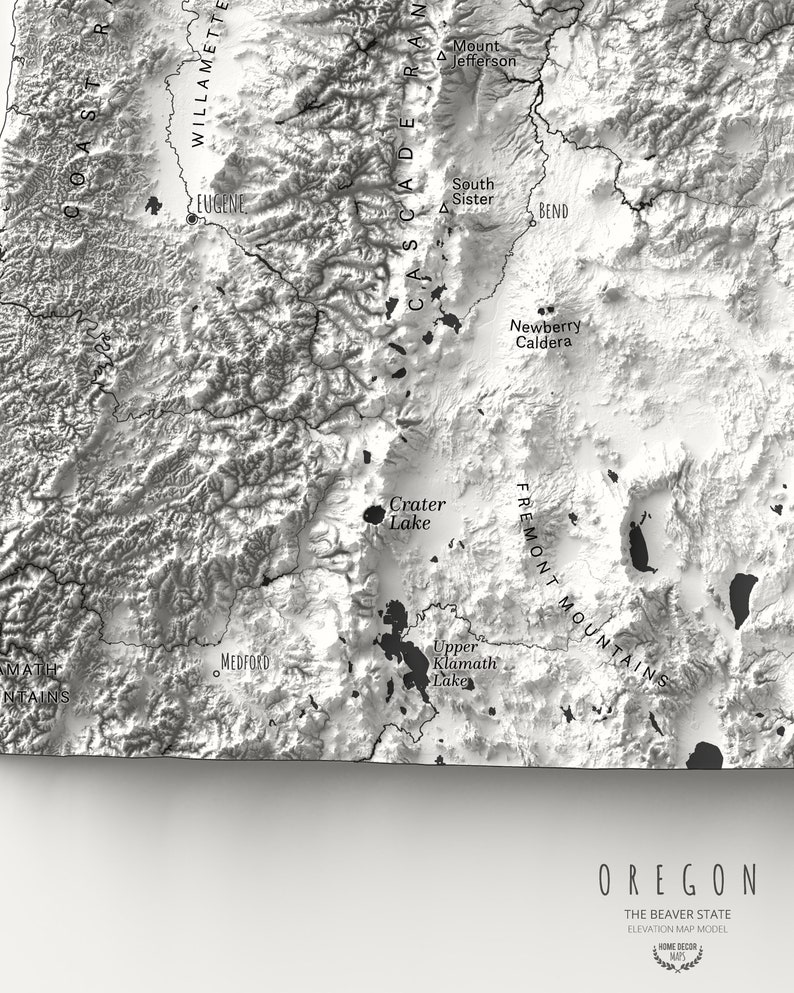 Oregon Wall Decor - Premium Giclée Print on Fine Art Matte Paper ...