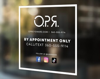 By Appointment Only Decal - Etsy