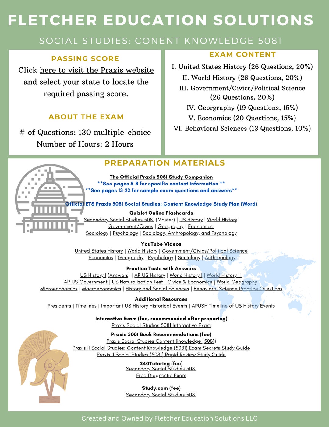 Praxis Social Studies 5081 Resource Guide 240 Tutoring for 30 Days - Etsy